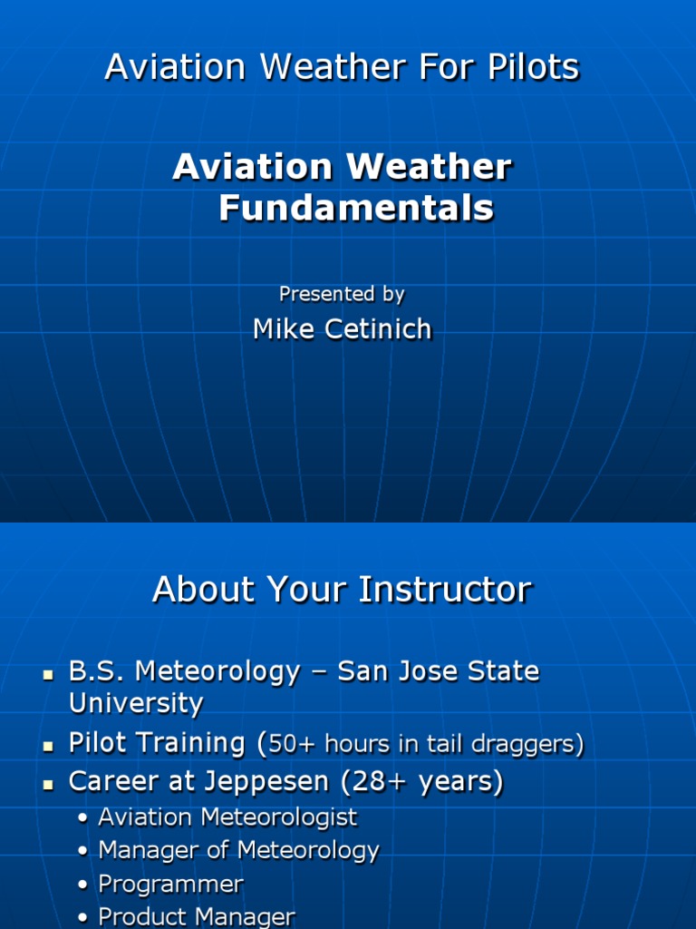 Aviation Weather For Pilots Aviation Weather Fundamentals (PDFDrive ...