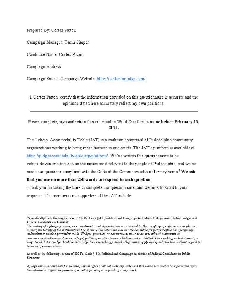 Cortez Patton | PDF | Prison | Misconduct