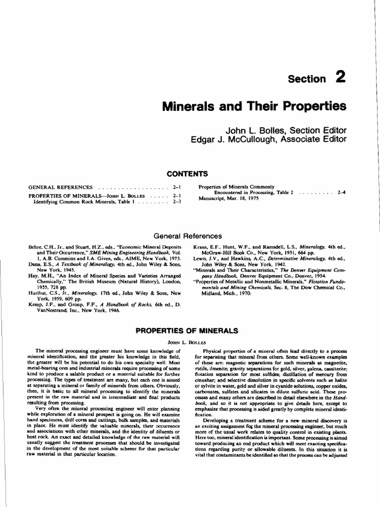 Mineral Properties and Identification Guide | PDF | Minerals | Crystal