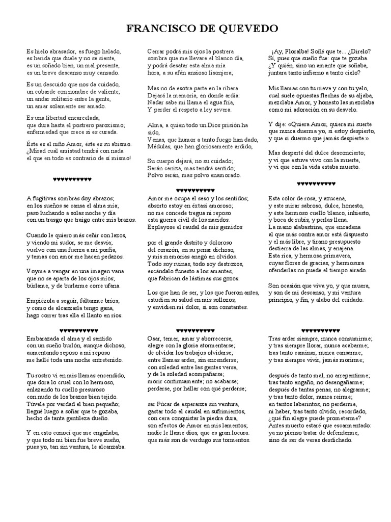 Francisco de Quevedo | PDF | Amor | Religión y creencia