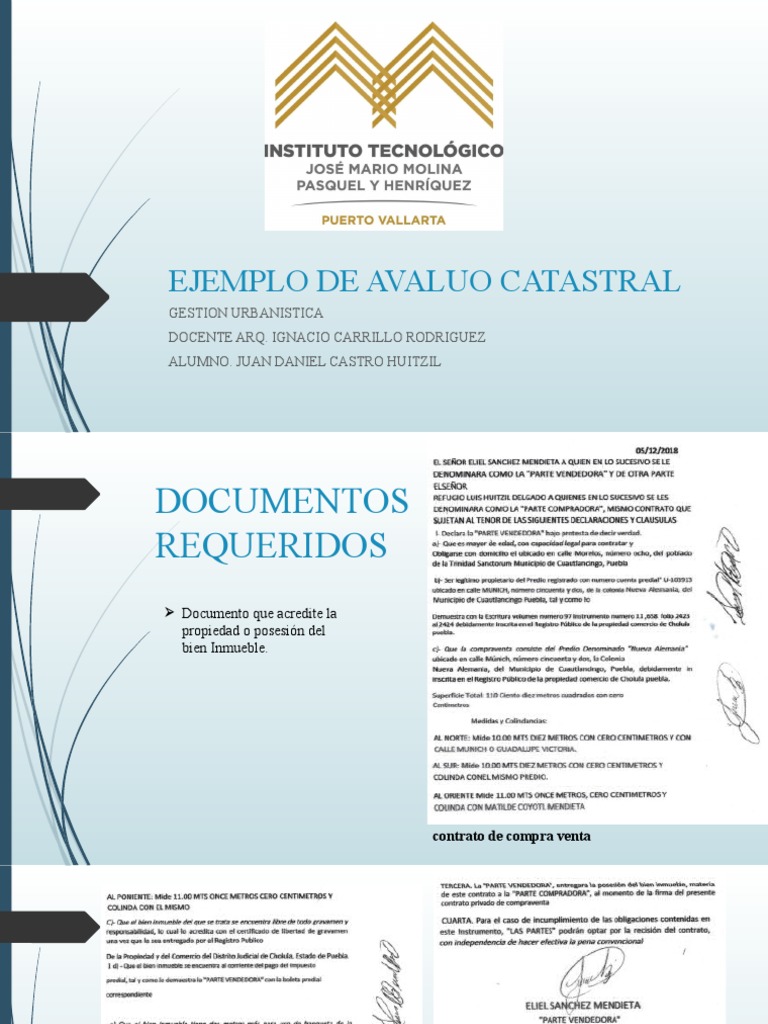 Ejemplo de Avaluo Catastral | PDF