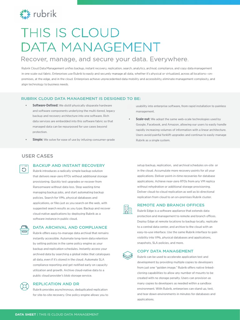 This Is Cloud Data Management | PDF | Cloud Computing | Replication (Computing)