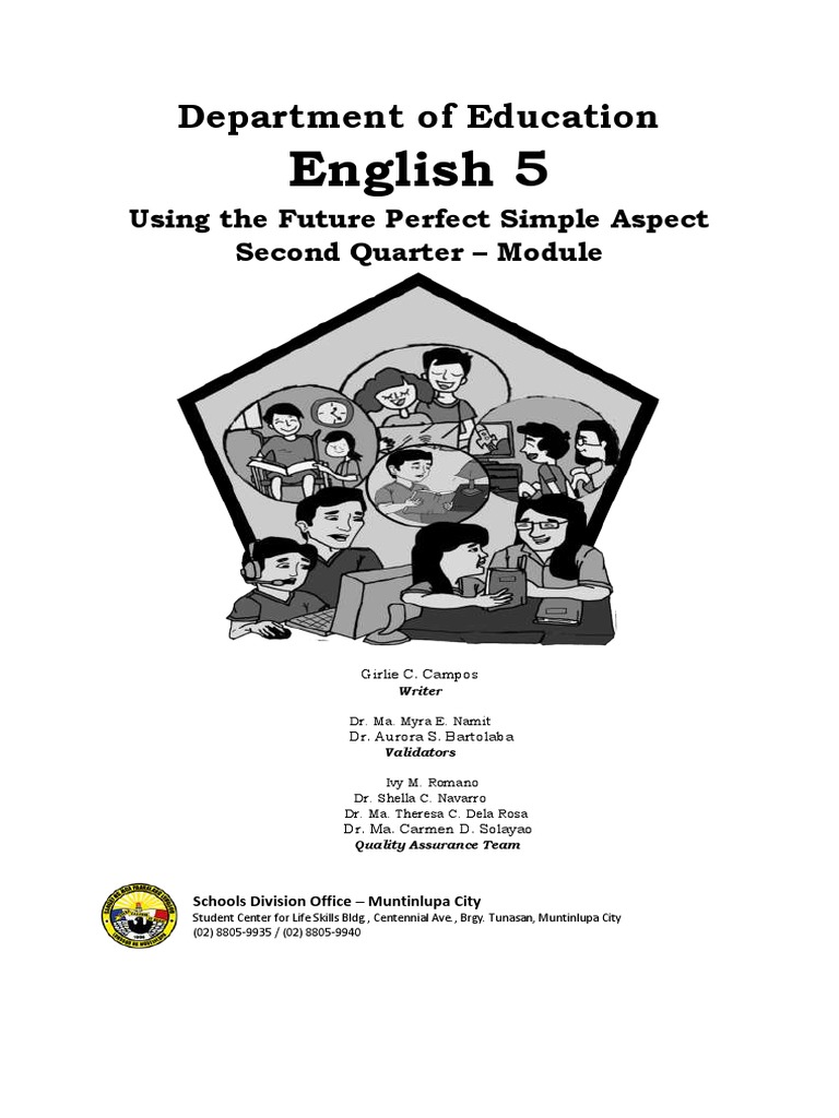 Future Perfect Simple: Grade 5 Module | PDF | Verb | Grammatical Number