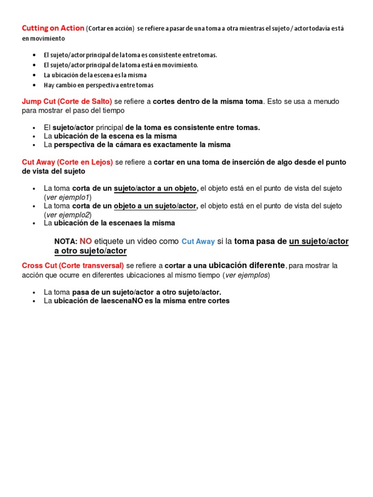 Cutting On Action | PDF