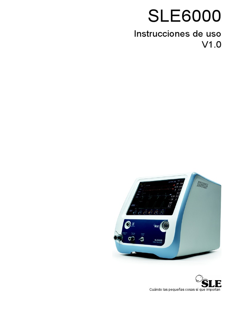 SLE6000 Operator's Manual | PDF | Oxígeno | Pulmón
