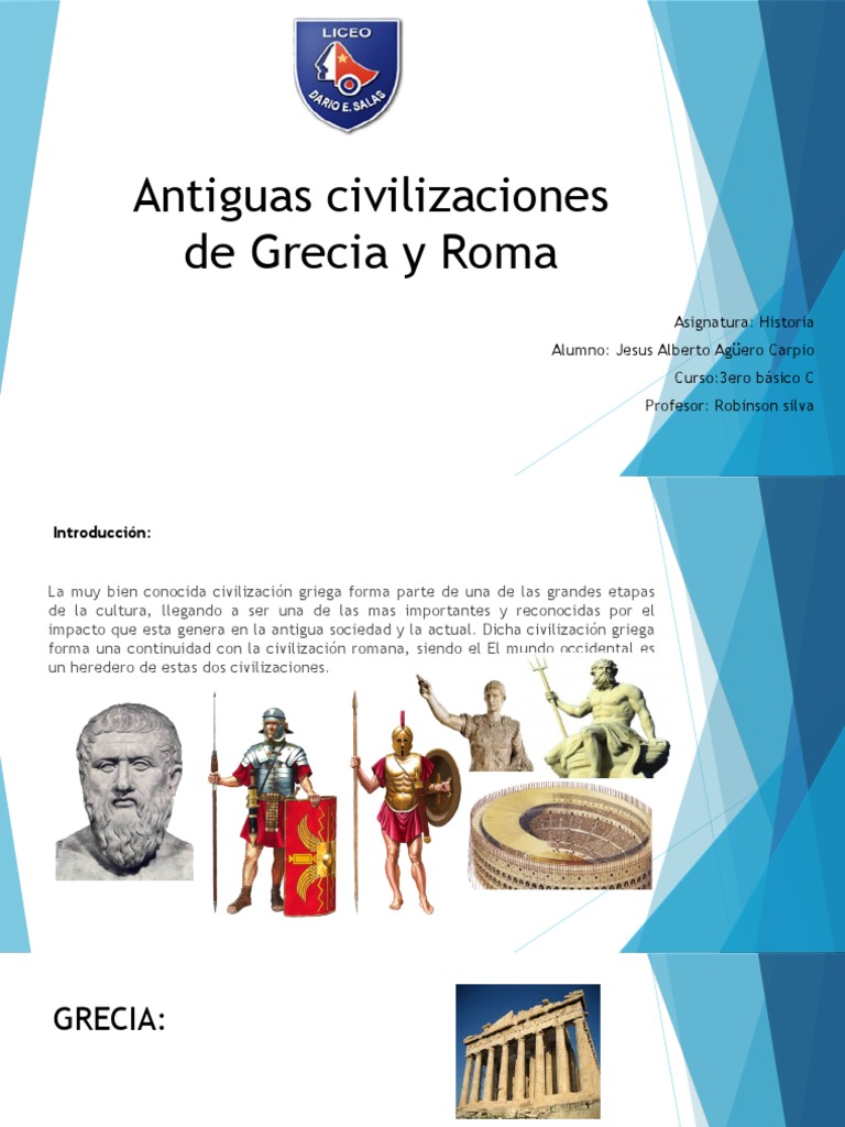 Antiguas Civilizaciones de Grecia y Roma | PDF | Antigua Grecia | Grecia
