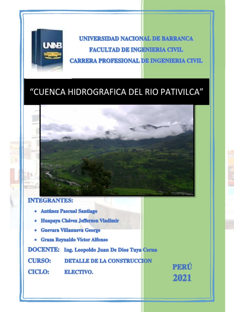 Cuenca Hidrografica de Rio Pativilca | PDF | Cuenca de drenaje | Río
