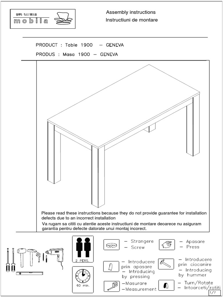 Montare Mobilă RUS SAVITAR: Instrucțiuni | PDF | Economic Sectors ...