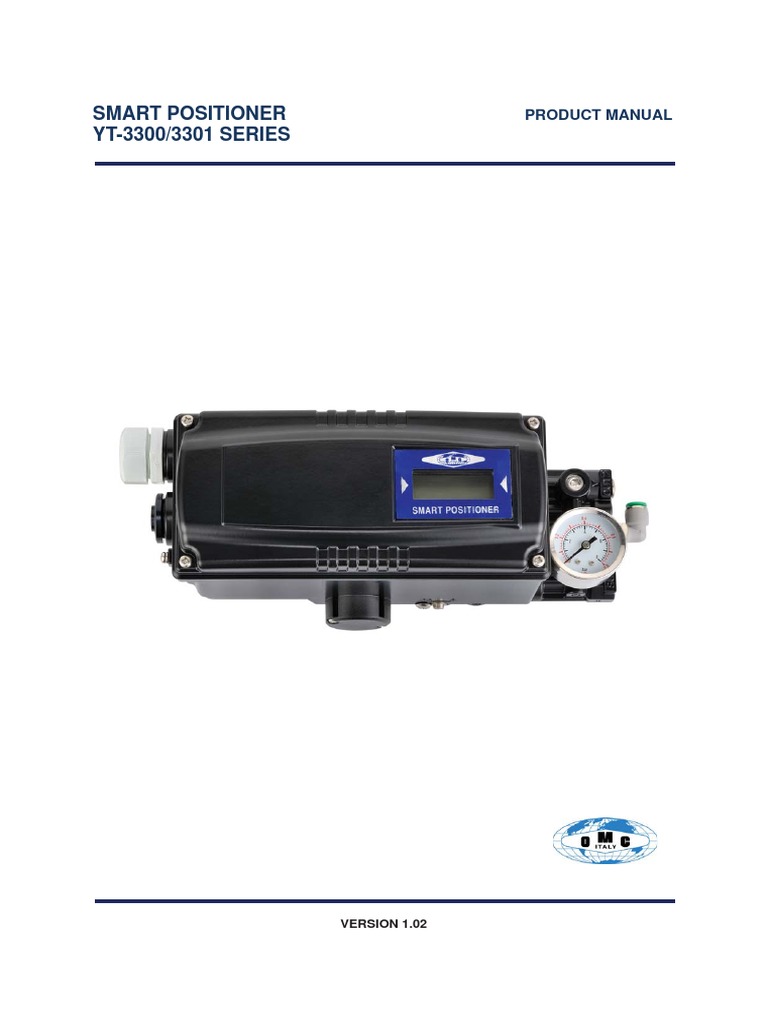Smart Positioner YT-3300/3301 SERIES: Product Manual | PDF | Valve | Screw