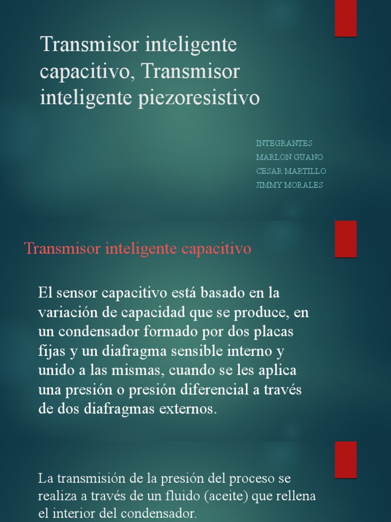 Transmisores Inteligentes de Presión | PDF