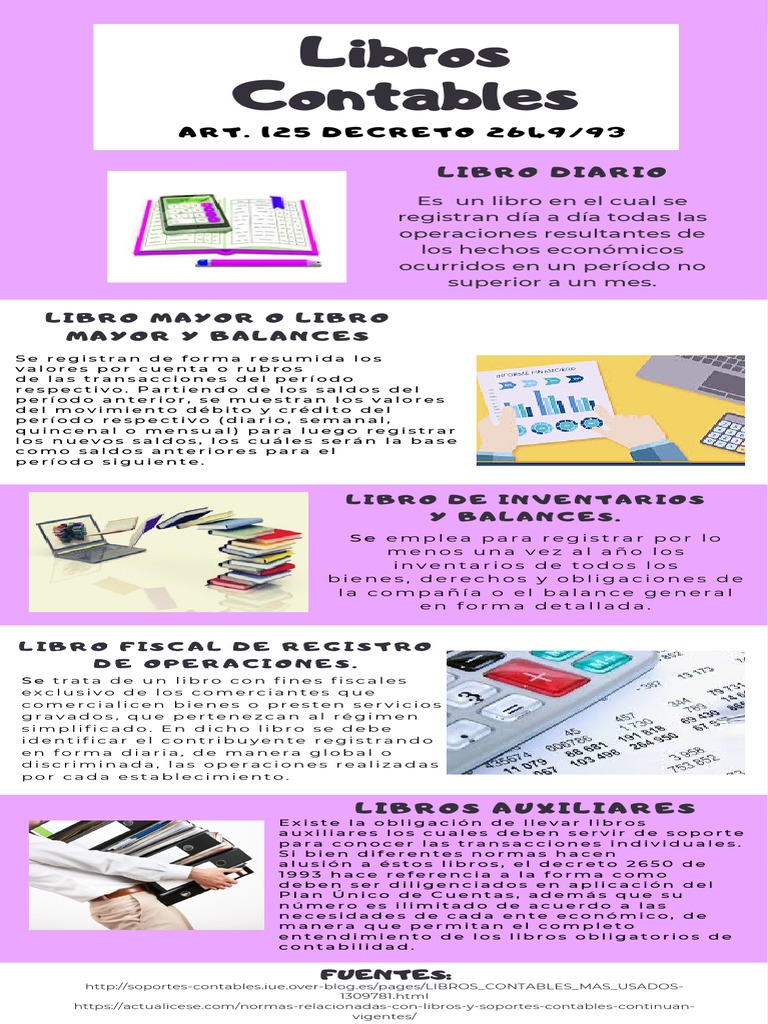 Infografia Libros Contables | PDF | Contabilidad | Economias
