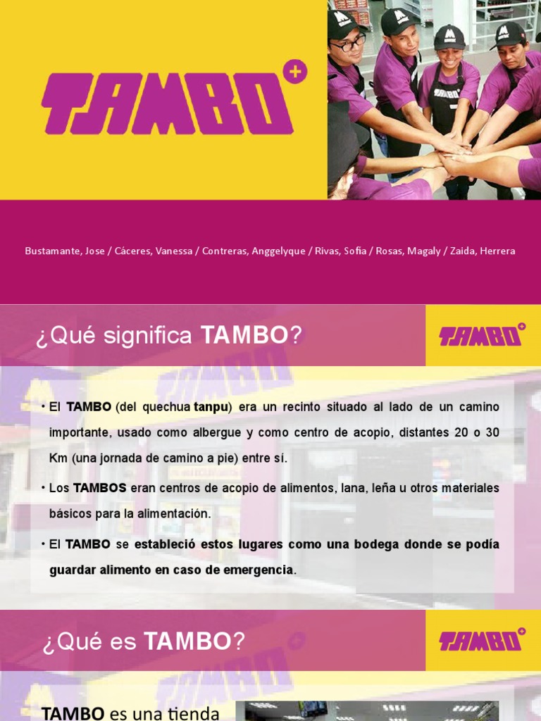 Tambo Final | PDF | Producto (Negocio) | Cliente