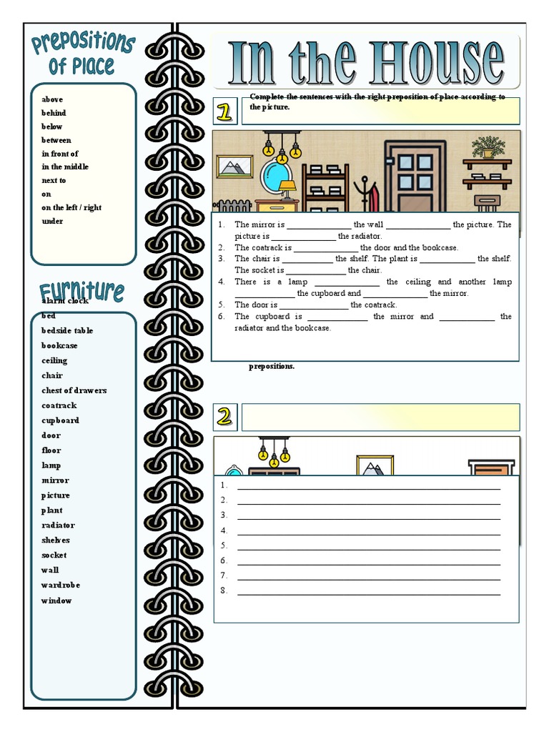 Prepositions of Place Exercise | PDF | Teaching Methods & Materials ...