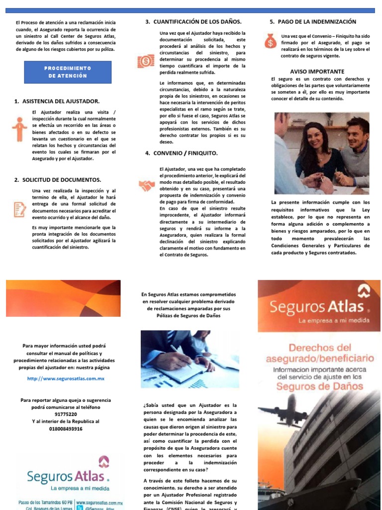 FOLLETO Tríptico | PDF | Póliza de seguros | Seguro