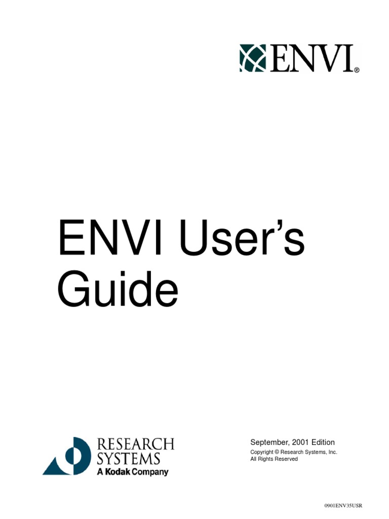 ENVI User's Guide: September, 2001 Edition | PDF | Graphical User ...