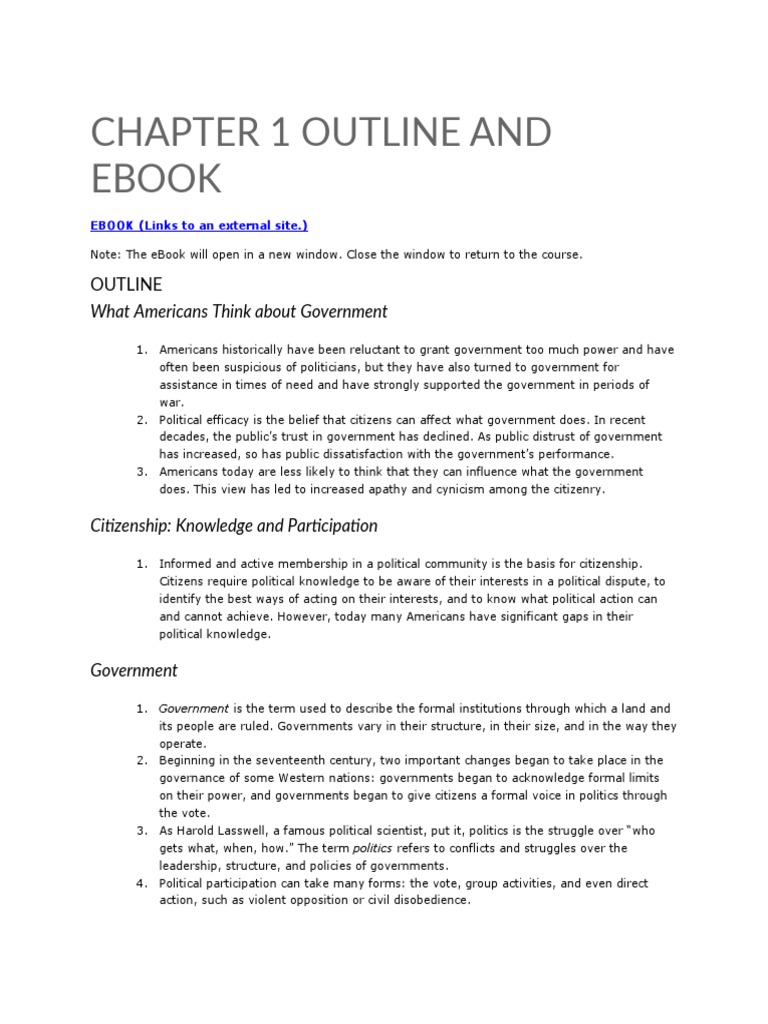 Government ALL Chapter Outlines | PDF | Fifth Amendment To The United ...