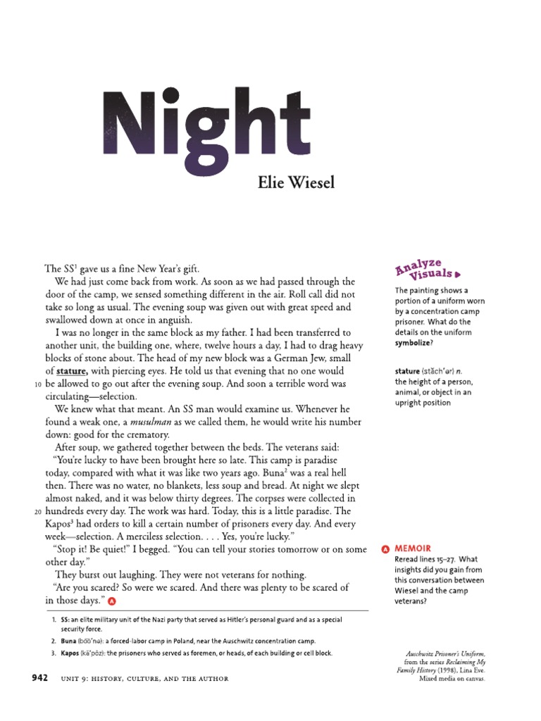 Excerpt From NIGHT | PDF