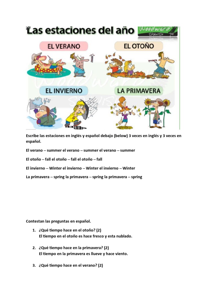 Clothing Weather Seasons | PDF