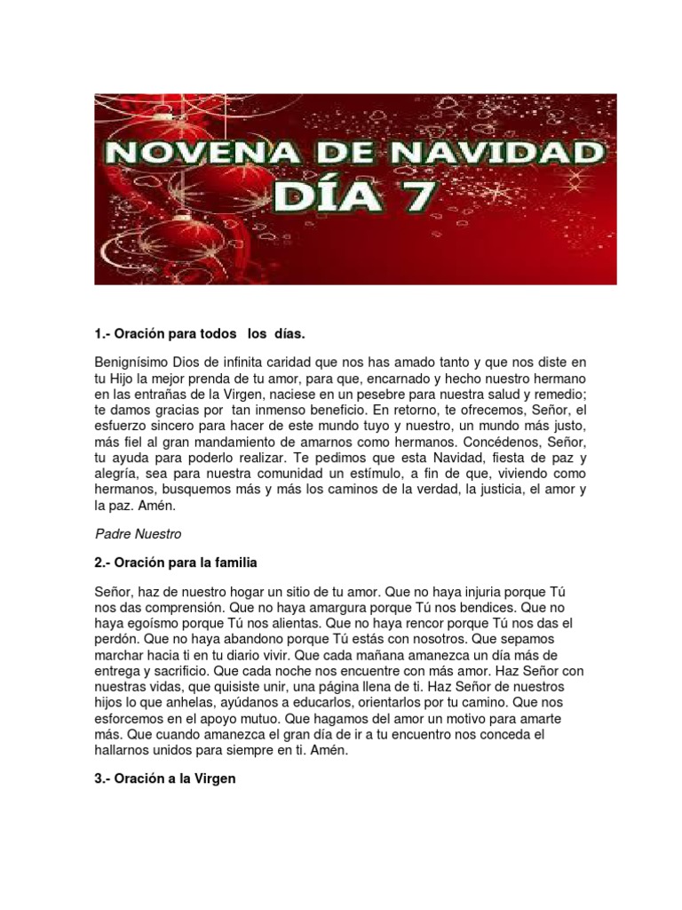 Novena Dia 7 | PDF | Amor | Oración