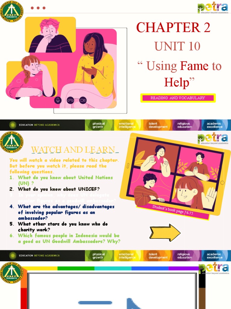 Using Fame To Help | PDF | English Language | Question