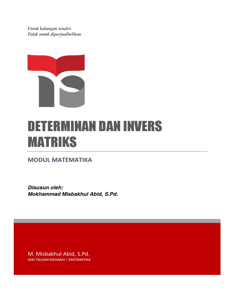 Determinan Dan Invers Matriks | PDF