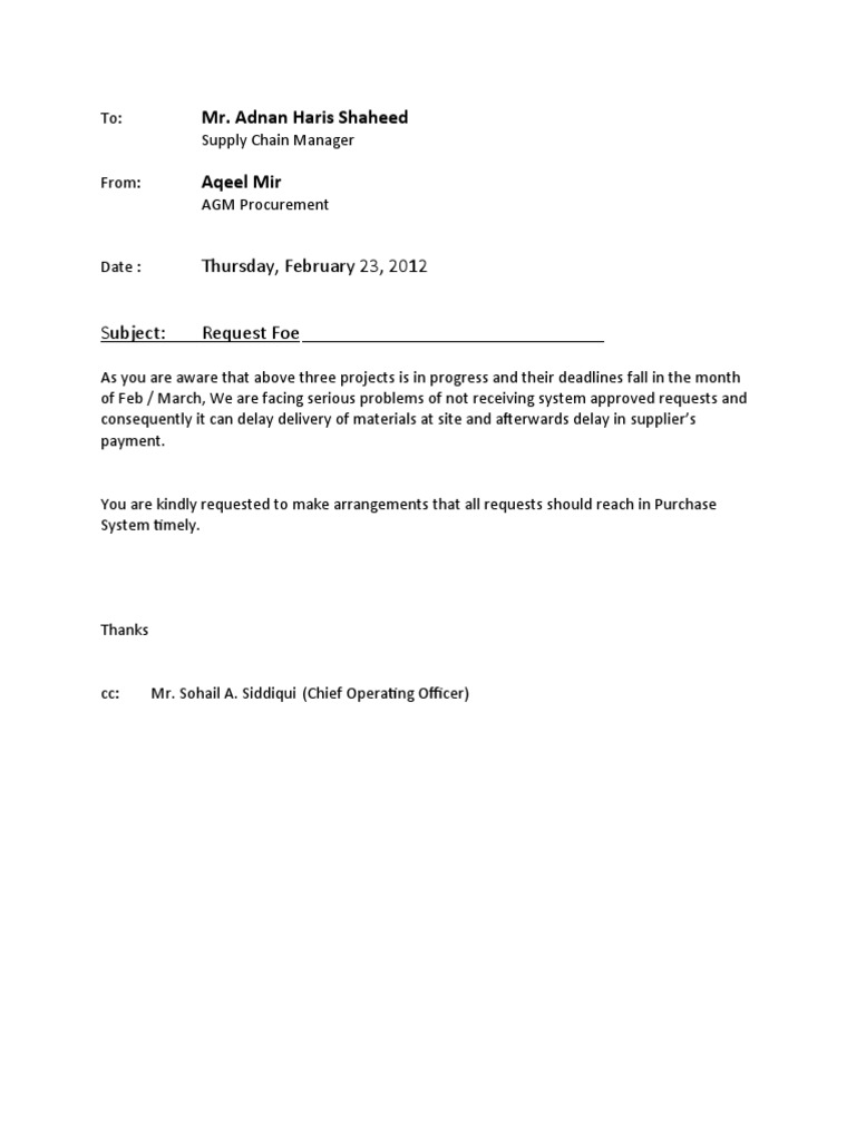 Urgent Request for Timely Purchase Approvals | PDF