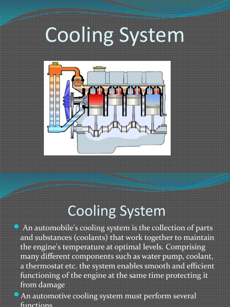 Cooling System Presentation | Download Free PDF | Radiator | Heat Transfer