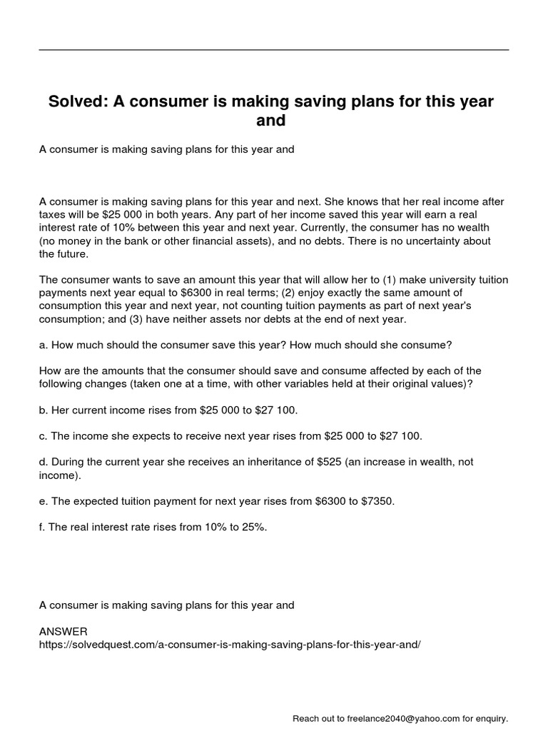 Consumer Saving Plans and Tuition Strategy | PDF | Saving | Wealth