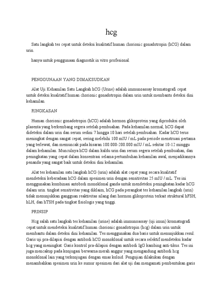 HCG | PDF