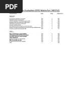 Apple IFE and EFE Matrix Analysis | PDF | Apple Inc. | I Phone