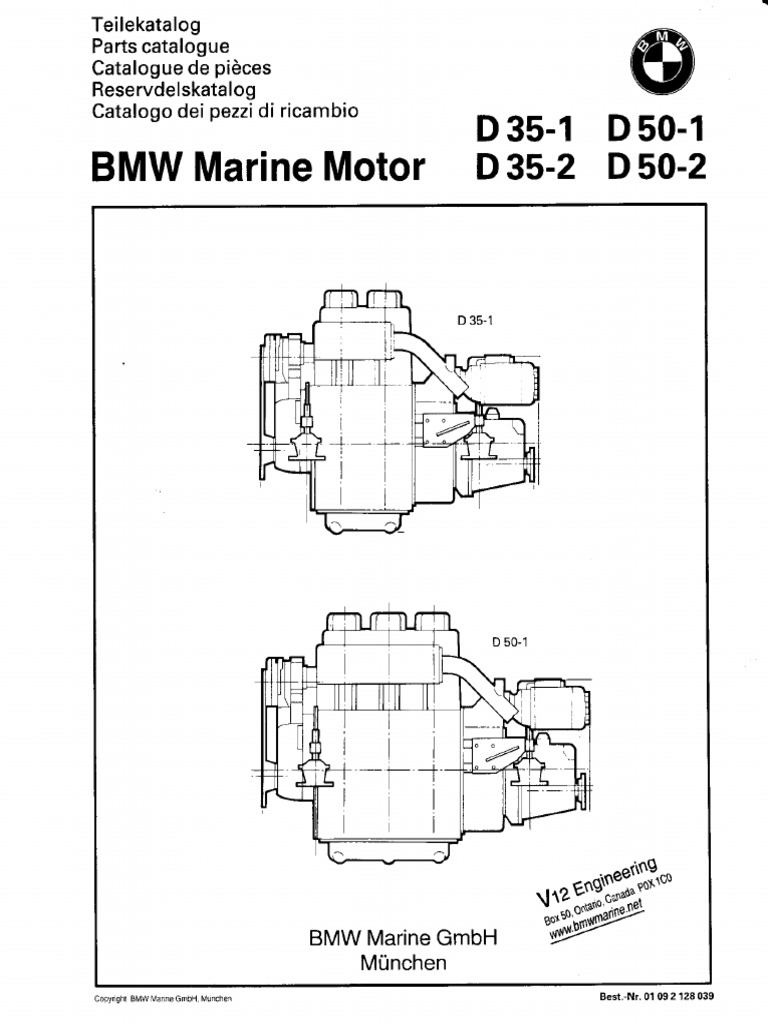 BMW Marine Motor D35-1, D35-2, D50-1, D50-2 | PDF