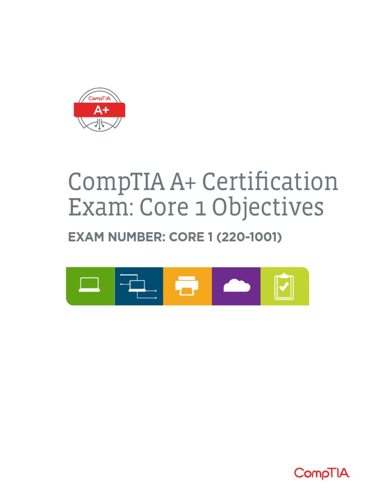 Comptia A Plus 220 1001 Exam Objectives | PDF | Computer Network | Test ...