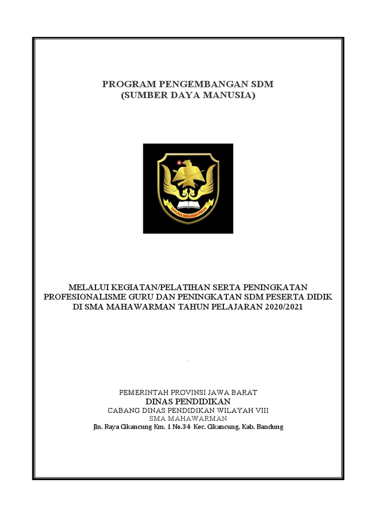 Program-Sdm - SMA Mahawarman | PDF