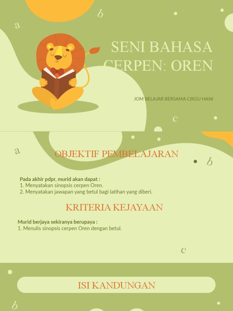 Cerpen Oren | PDF