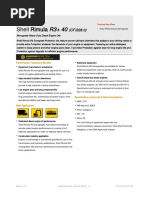 Shell Rimula R3 MV 15W-40 | PDF | Motor Oil