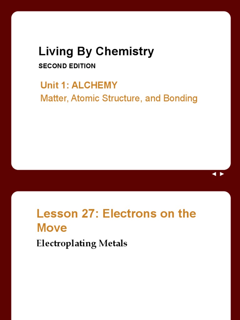 Living by Chemistry: Unit 1: ALCHEMY | PDF