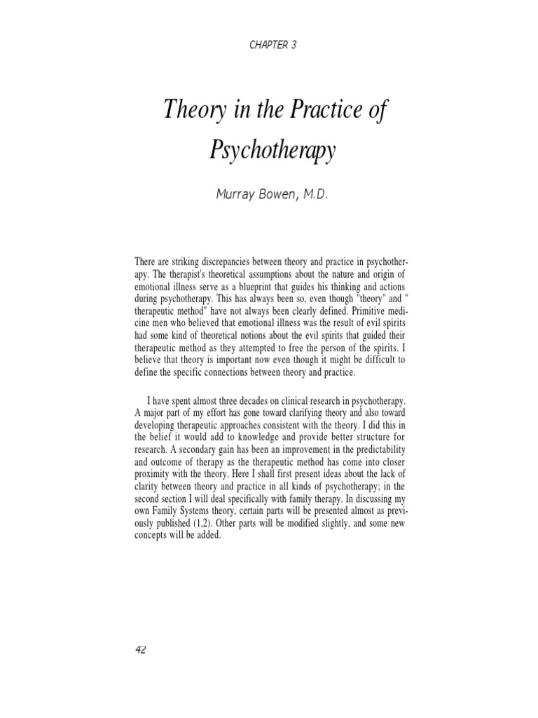 Theory In The Practice Pdf Family Therapy Psychotherapy