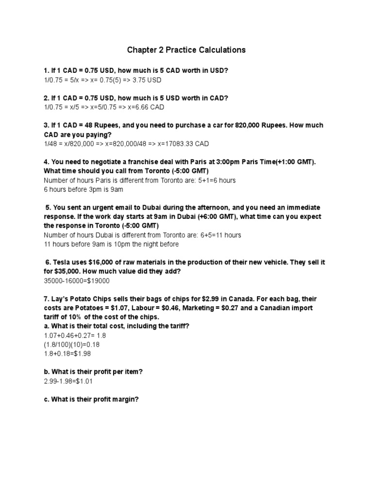 Chapter 2 Practice Calculations Pdf