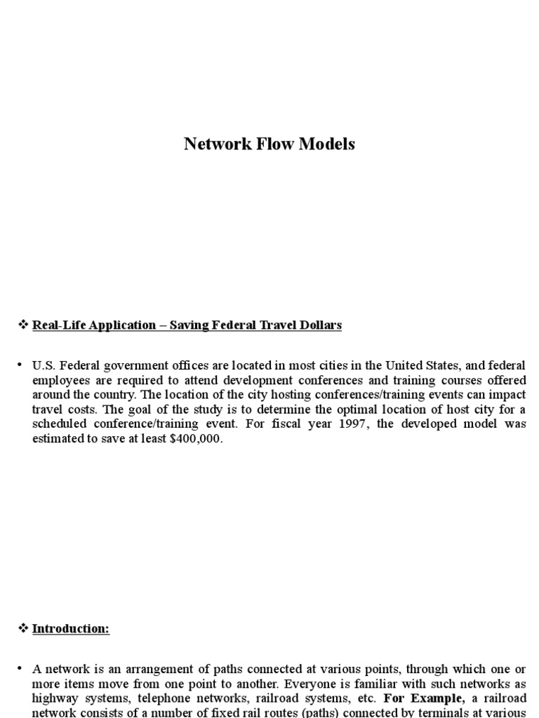 6 - Network Flow Models - Lecture 9-11 | PDF | Applied Mathematics ...