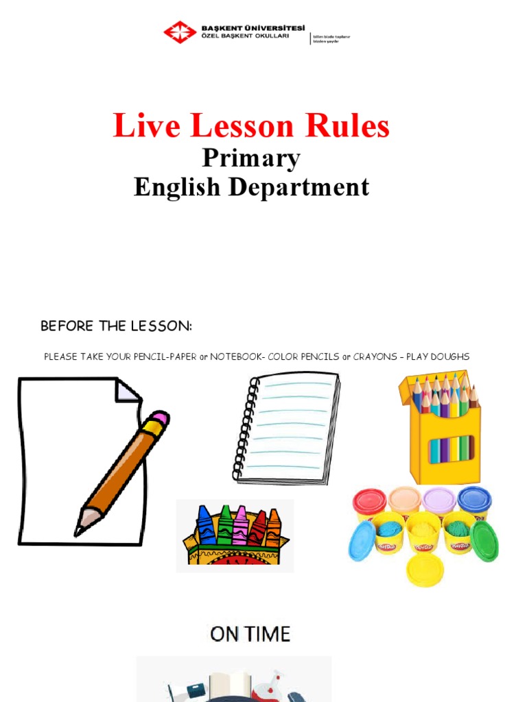 Live Lesson Rules for English Class | PDF