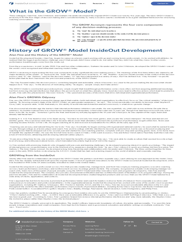 Insideout Development Pdf Decision Making Sports