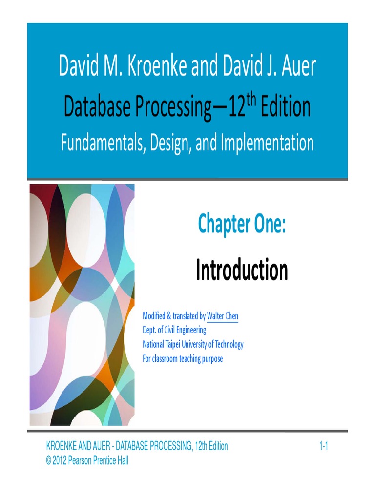 Database Processing-12 Edition: David M. Kroenke and David J. Auer | PDF | Microsoft Access ...