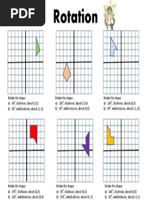 Rotation Geometry Worksheet Rotation Tasks | Teaching Resources