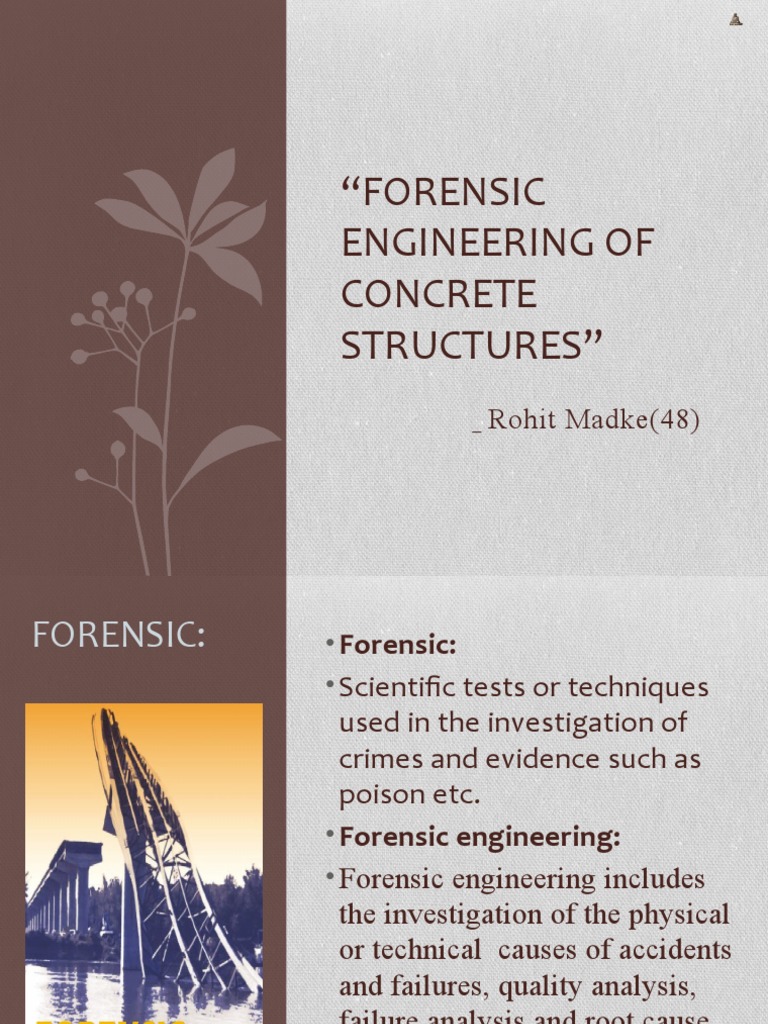 "Forensic Engineering of Concrete Structures": Rohit Madke | PDF ...