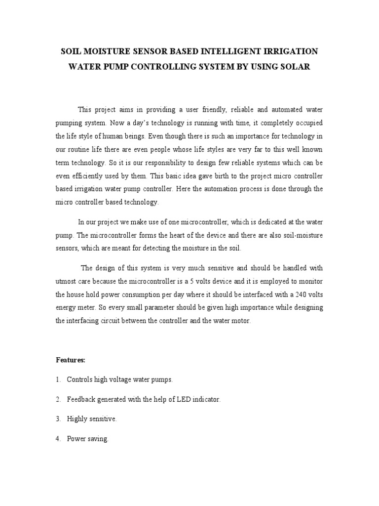 Soil Moisture Sensor Based Intelligent Irrigation Water Pump ...