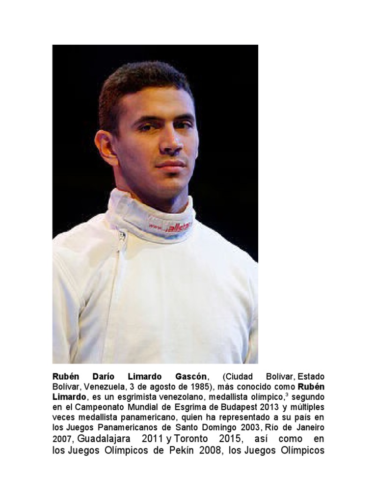 Rubén Darío Limardo Gascón | PDF | Esgrima | Venezuela