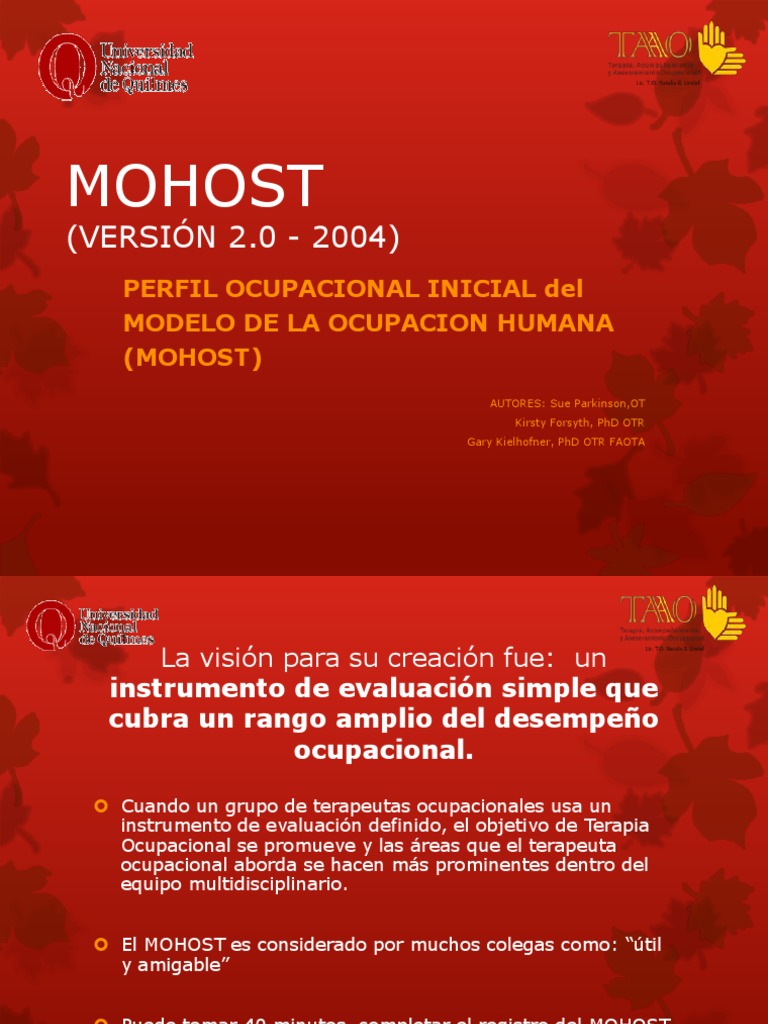 Mohost - Version 2.0 - 2004 | PDF | Evaluación | Conceptos psicologicos