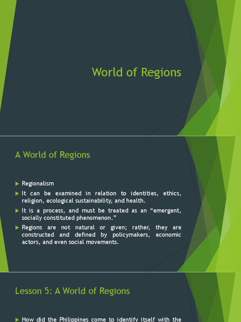 Lesson 6 A World of Regions | PDF | Globalization | Nato