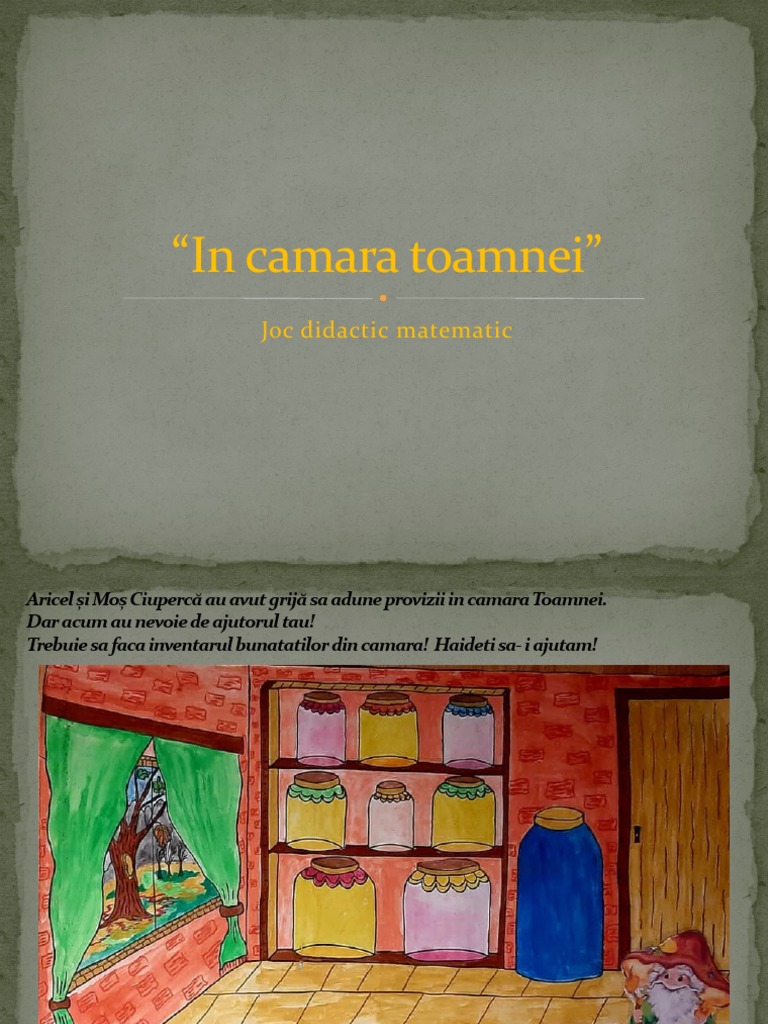 In Camara Toamnei Joc Didactic Matematic | PDF