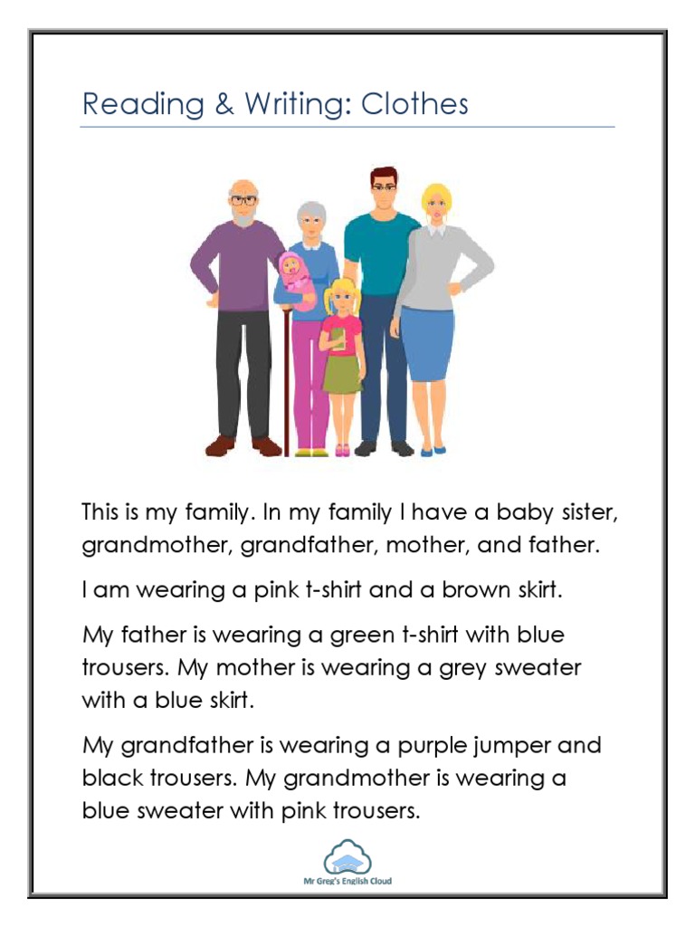 Reading & Writing: Clothes | PDF | Sweater | T Shirt